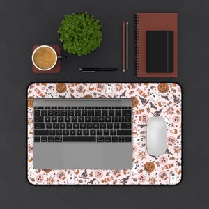 Halloween Desk Mat, Cute Ghost Desk Matt, Desk Matt, Mouse Pad XL ...