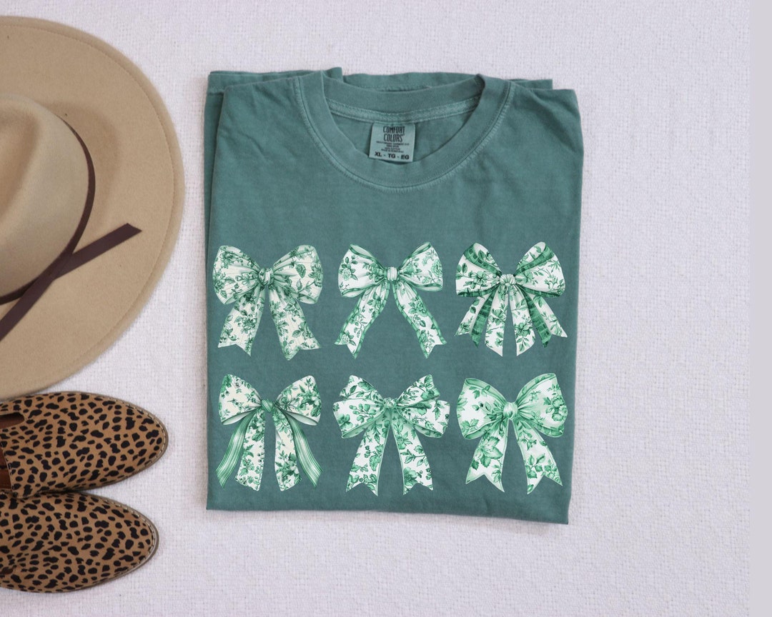 Comfort Colors Toile Ribbon Coquette Bows Shirt Grandmacore Chinoiserie ...