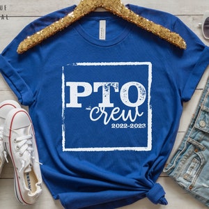 PTO Crew Shirt, Custom Parent Teacher Organization Tshirts, PTO Board ...