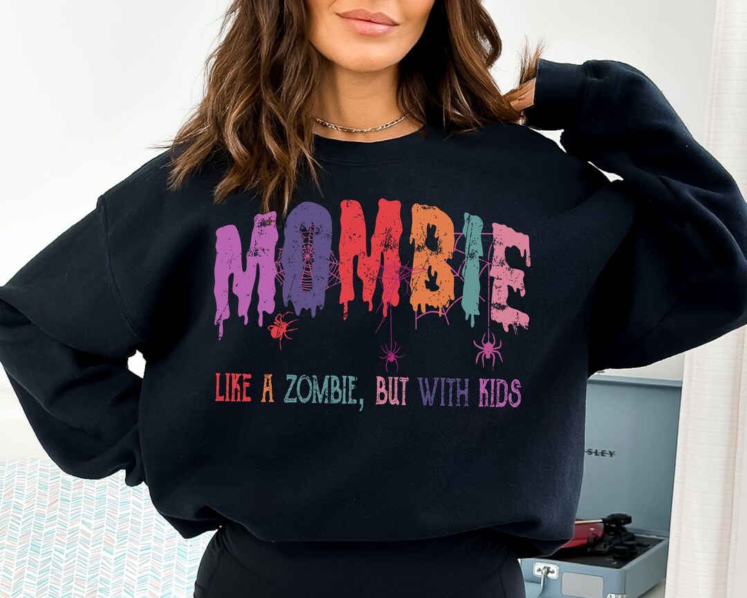 Mombie Sweatshirt, Mom Halloween Sweatshirt, Mama Halloween, Cute Funny ...