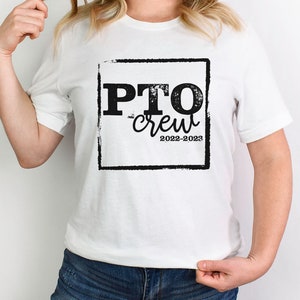 PTO Crew Shirt, Custom Parent Teacher Organization Tshirts, PTO Board ...