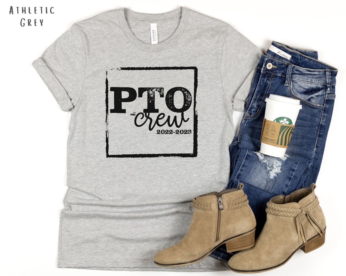 PTO Crew Shirt, Custom Parent Teacher Organization Tshirts, PTO Board ...