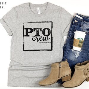 PTO Crew Shirt, Custom Parent Teacher Organization Tshirts, PTO Board ...