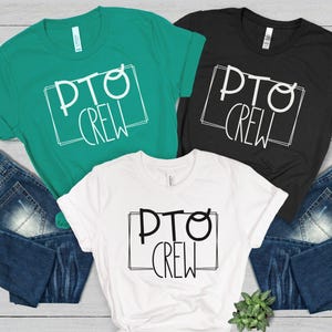 PTA Crew Shirt, Parent Teacher Organization Tshirts, PTA Board, PTO ...