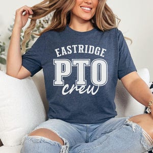 PTO Crew Shirt, PTA Custom Parent Teacher Organization Tshirts, PTO ...