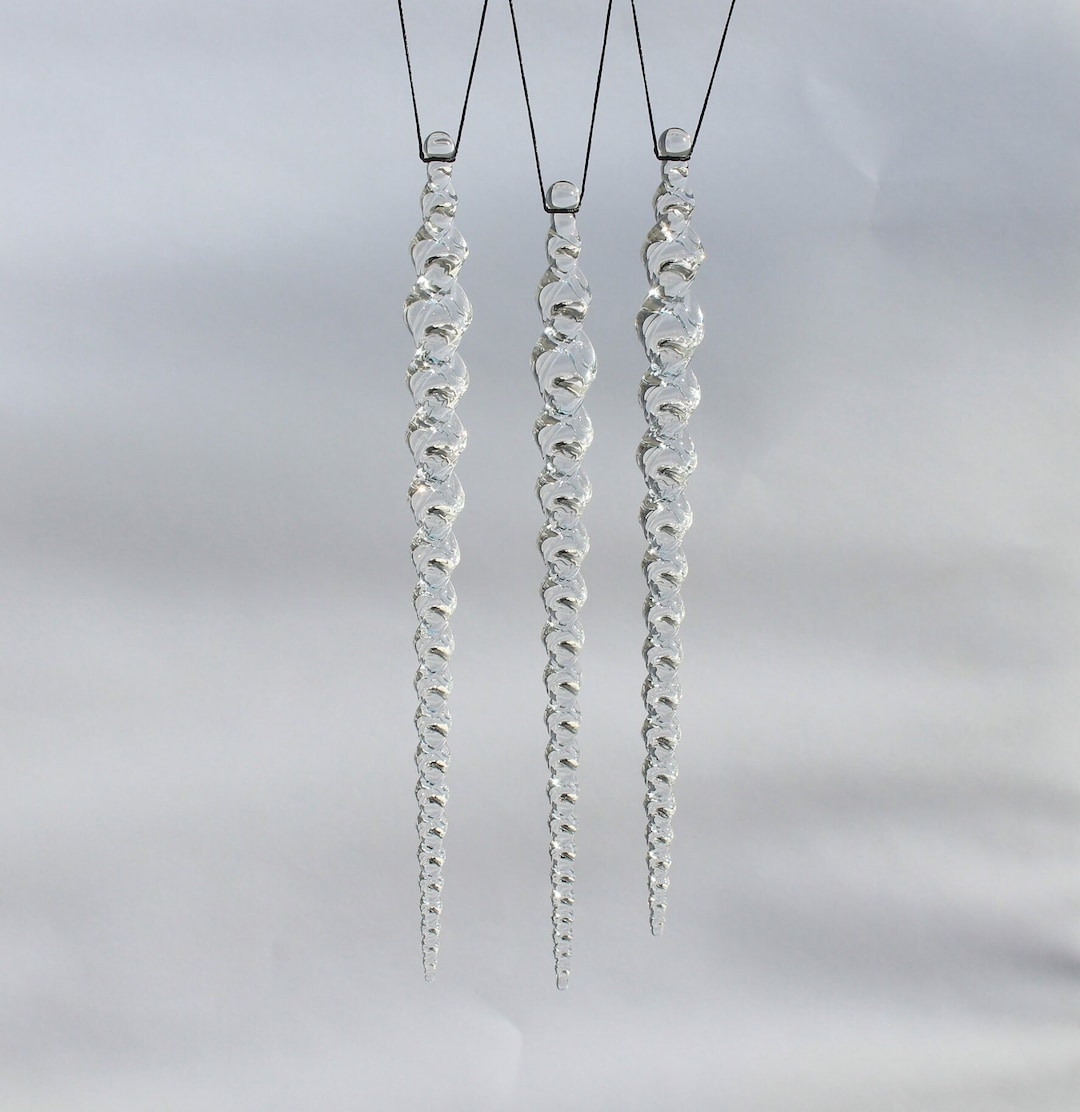 Clear Icicles - Etsy