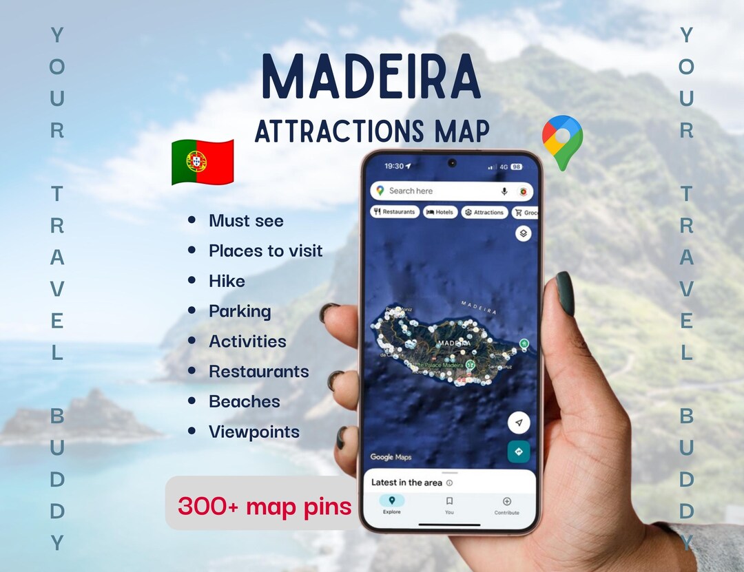 Madeira Travel Guide – Google Maps Guide With 250+ Locations, Digital ...