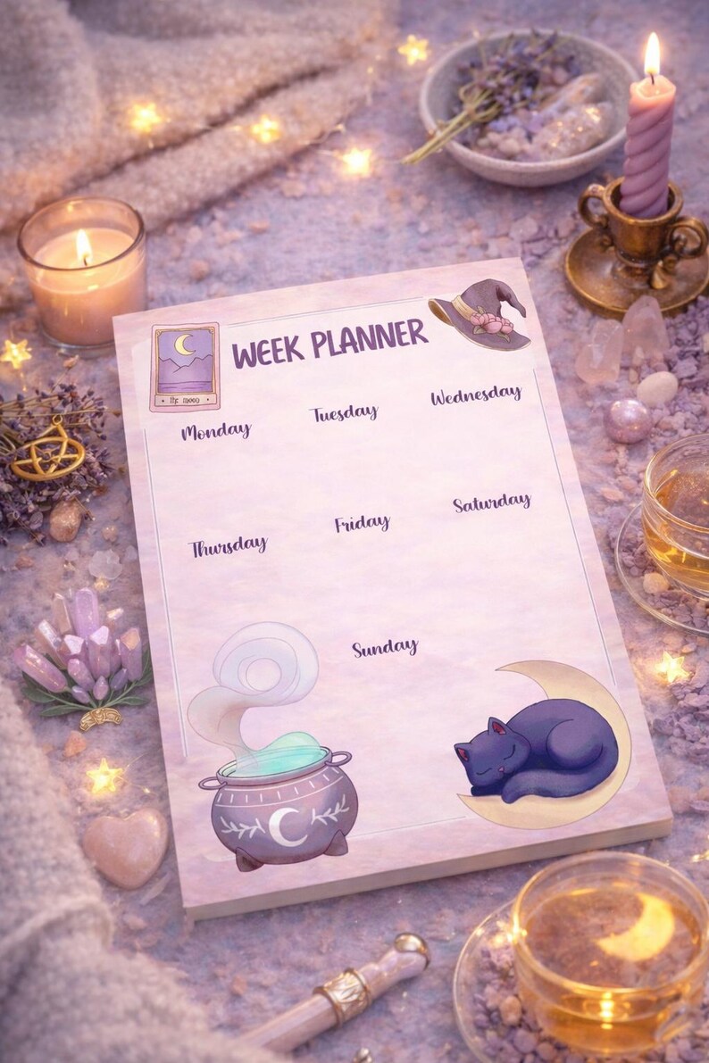 Cozy Witch Planner Printable – Witchy Planner Pages, Magical Daily ...