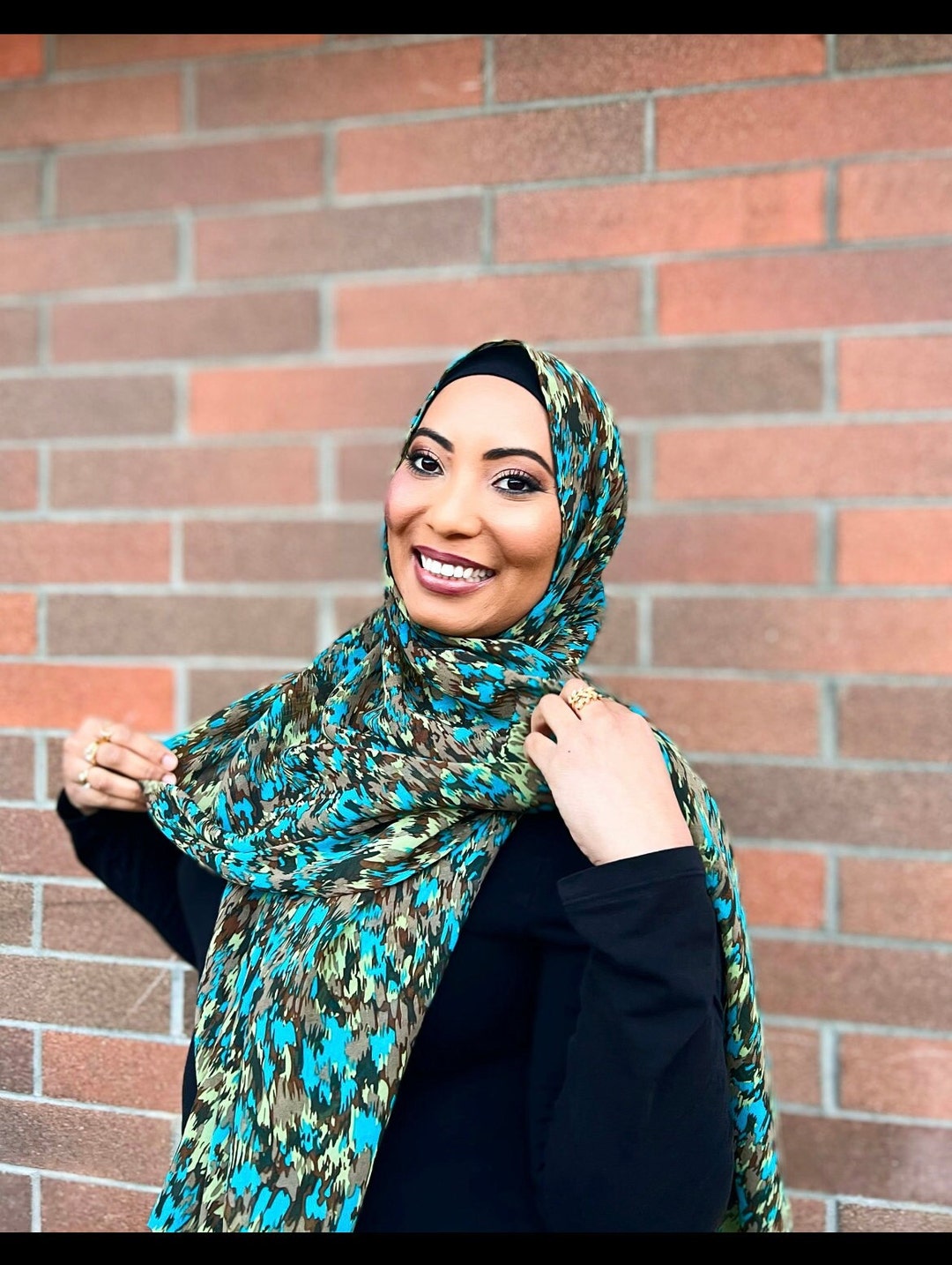 Designer Hijab Limited Edition Chiffon Hijab Safari Reptile Camo - Etsy