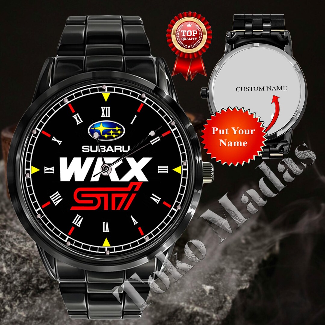 Subaru WRX STI CUSTOM Logo Metal Wrist Watches Gift Free Box - Etsy