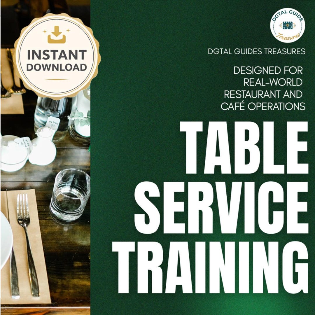Complete Table Service Training System for Restaurants & Cafés | Front ...