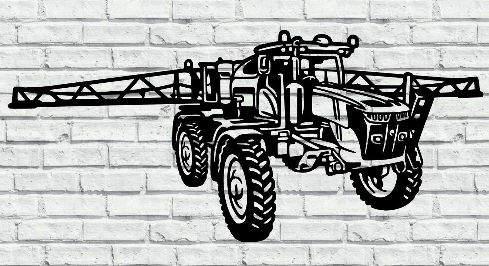 John Deere Self Propelled Sprayer DXF/SVG/JPG Files for Display and Cnc ...