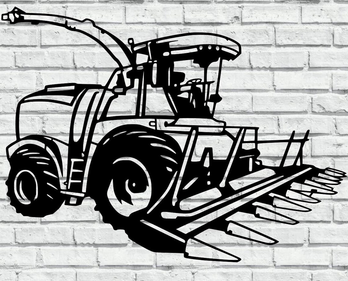 Forage Harvester (chopper) DXF/SVG/JPG Files for Display and Cnc ...