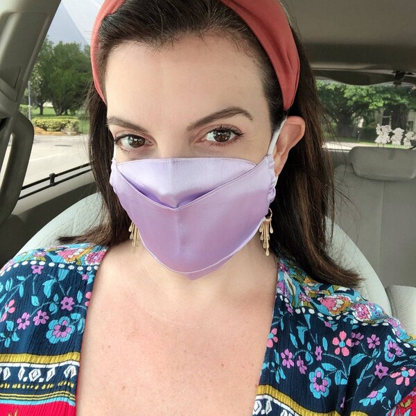 Satin Face Mask - Etsy