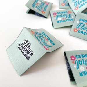 X6 Original Paige Joanna Woven Clothing Labels | Another Floral Dress ...