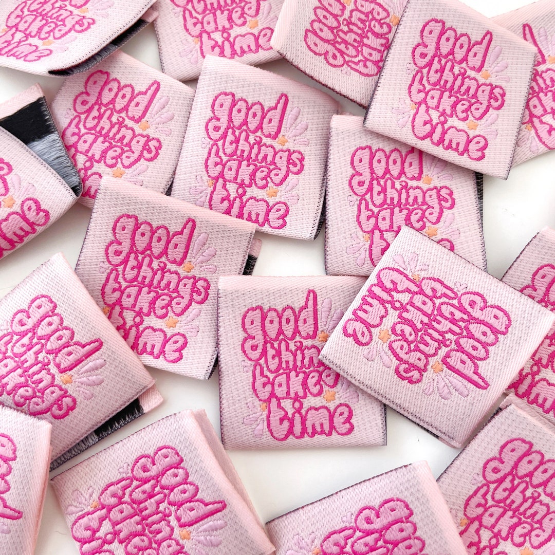 X6 Original Paige Joanna Woven Clothing Labels Good Things Take Time ...