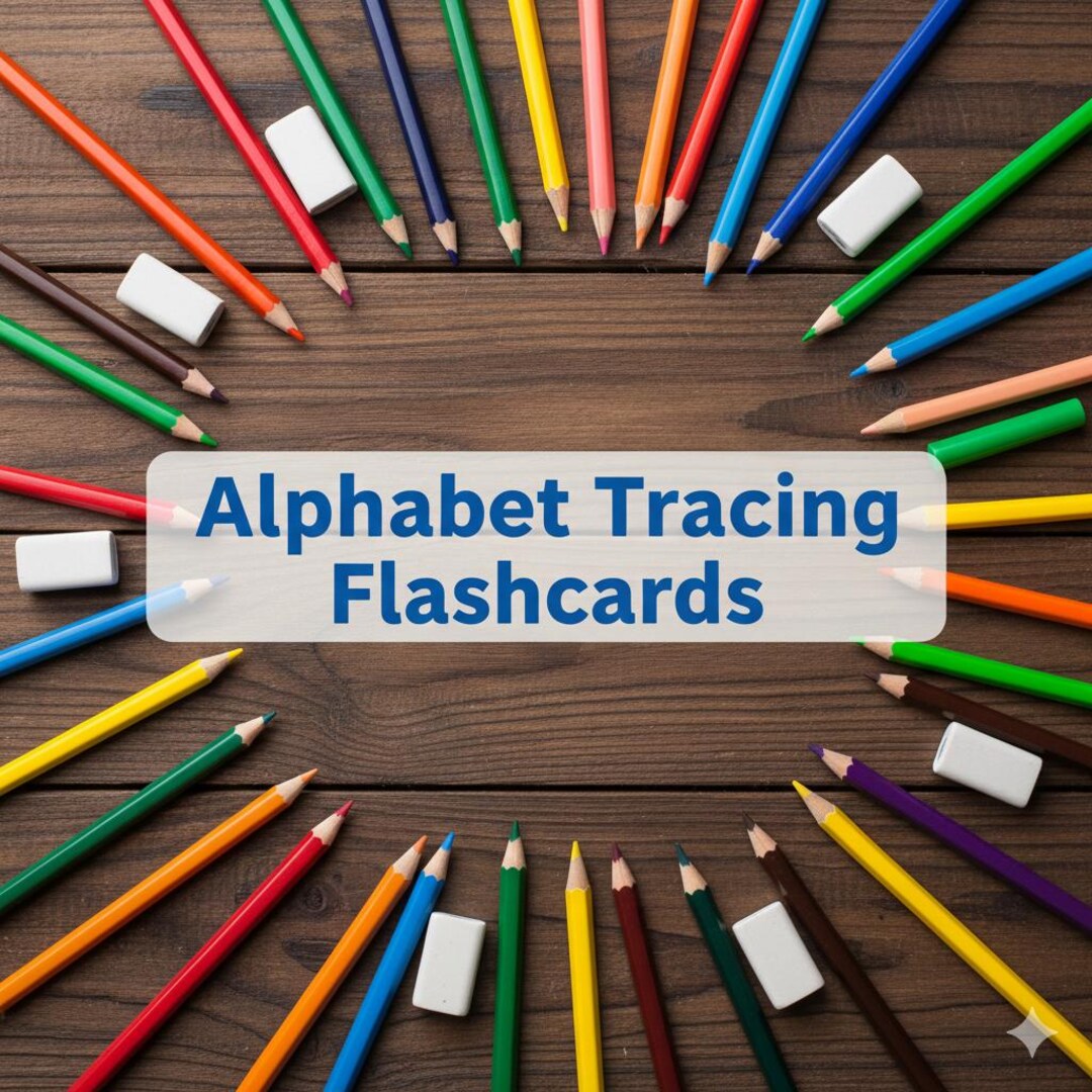 A6 Alphabet Tracing Flashcards - Etsy