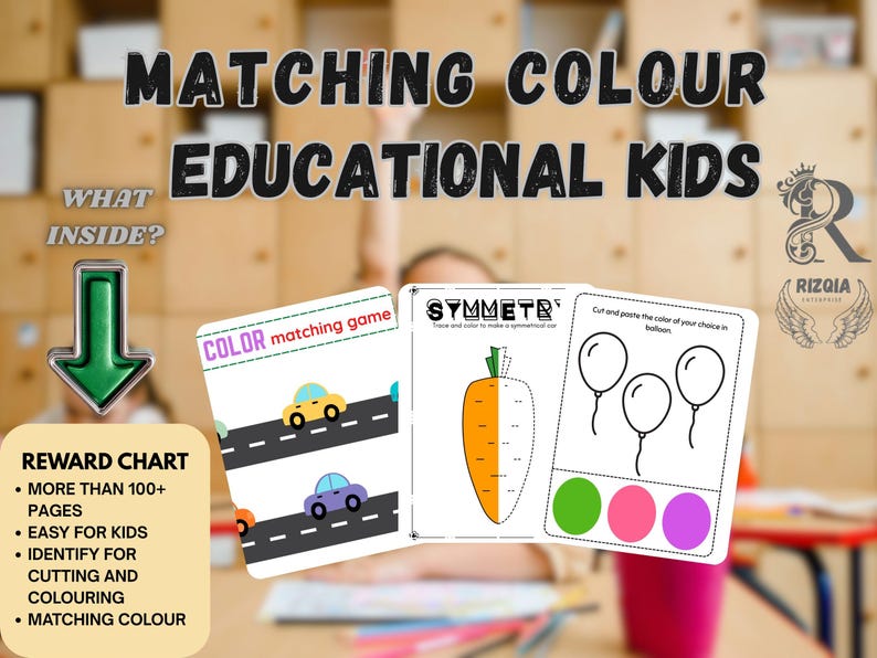 Color Matching Activity for Kids | Preschool Learning Worksheets ...