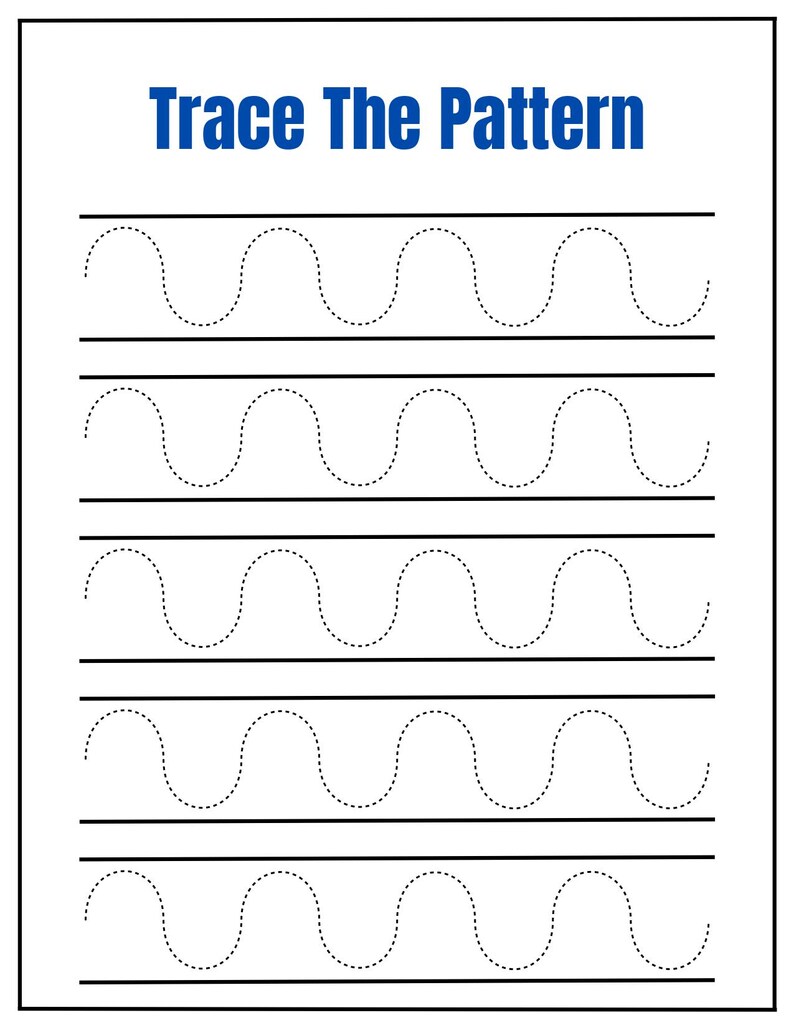 Trace Learning Worksheets for Kids | Alphabet, Numbers, Patterns, Lines ...