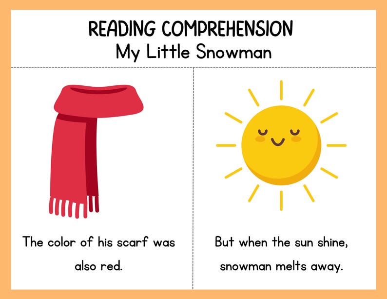 Reading Comprehension Worksheets for Kids | Early Reading ...