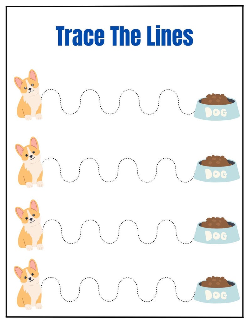 Trace Learning Worksheets for Kids | Alphabet, Numbers, Patterns, Lines ...