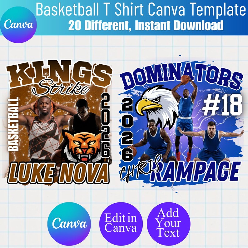 20 Basketball T Shirt Canva Template, Bootleg Rap Tee Basketball, Add ...