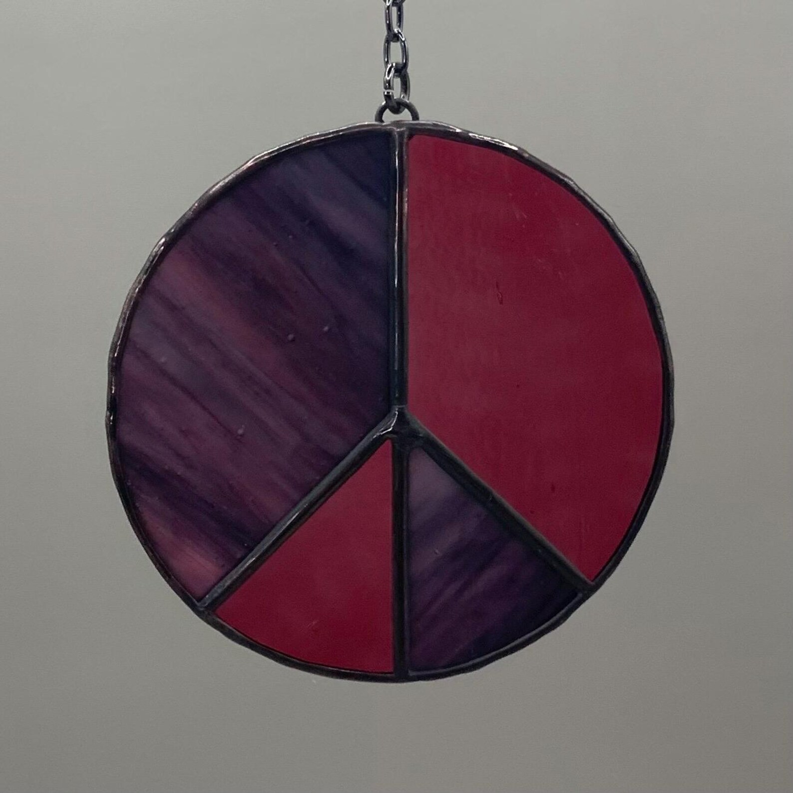 Peace Sign Stained Glass Suncatcher - Etsy