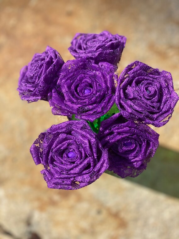 Purple lace flowers store