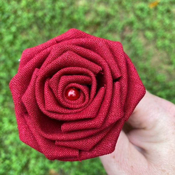 Linen Flowers - Etsy