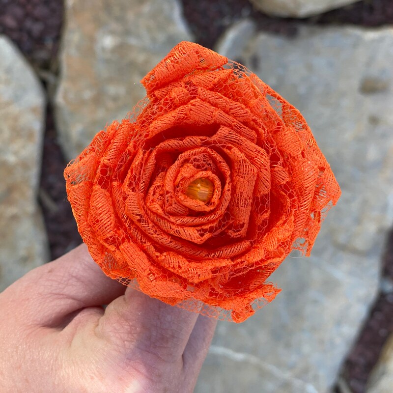 Burnt Orange Rose - Etsy