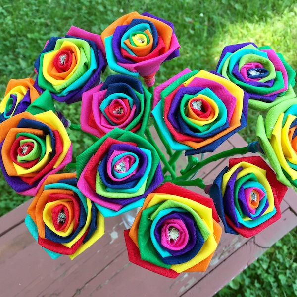 Rainbow Bouquet - Etsy