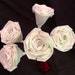 White Cotton Roses With Stems, Cotton Anniversary, White Wedding ...