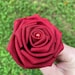 Red Linen Roses With Stems Linen Flower Bouquet Linen - Etsy