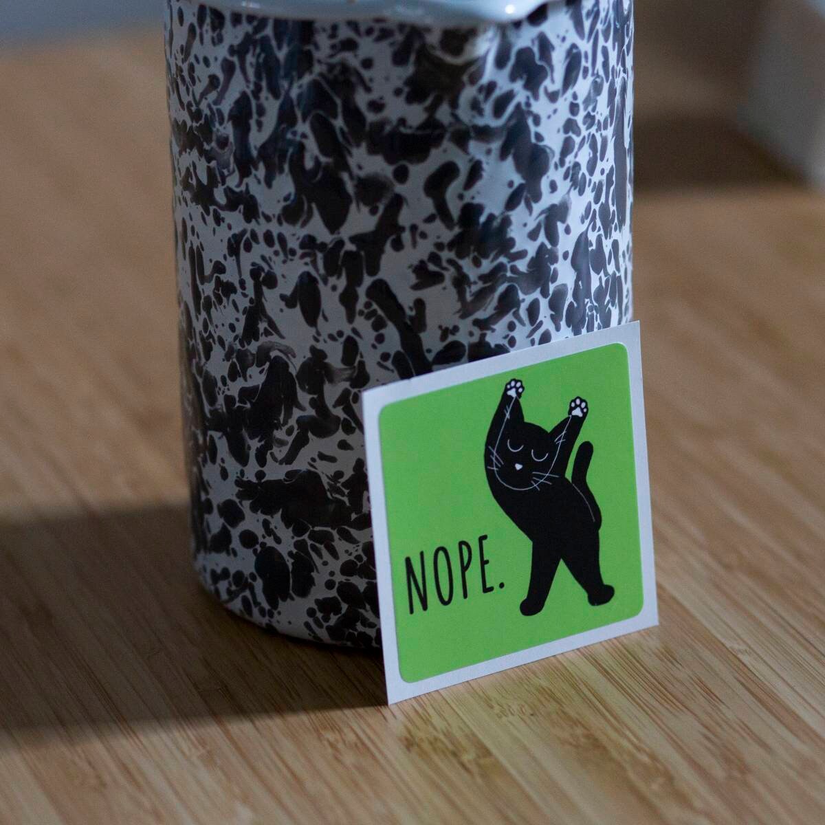 Sassy Cat Sticker | Black Cat, Sassy, Feline, Sticker - Etsy