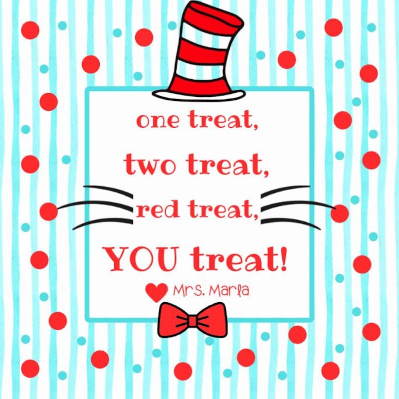 Dr Seuss Bookmark - Etsy