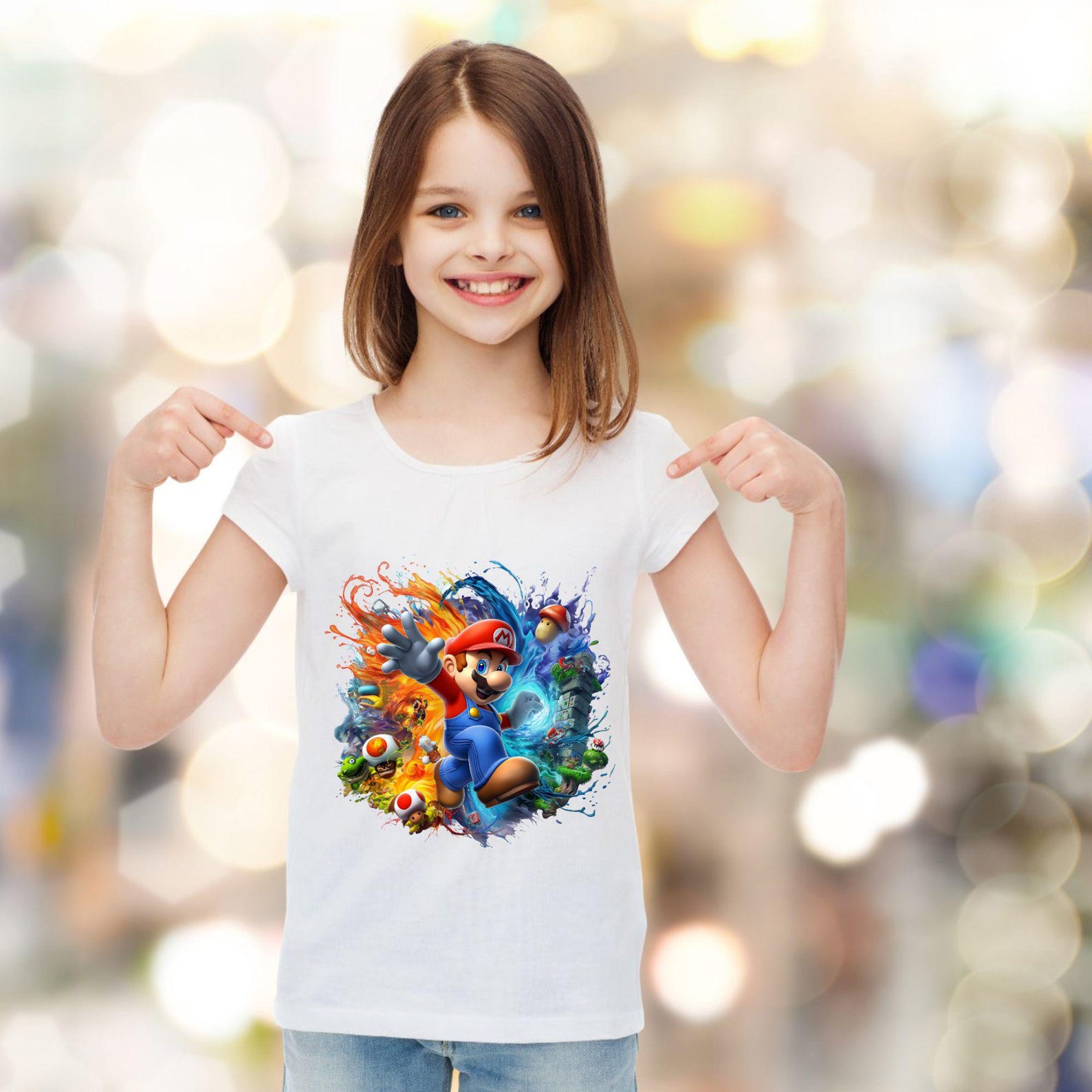 Super Mario Splash Friends PNG | Cute Mario Clipart for Sublimation ...