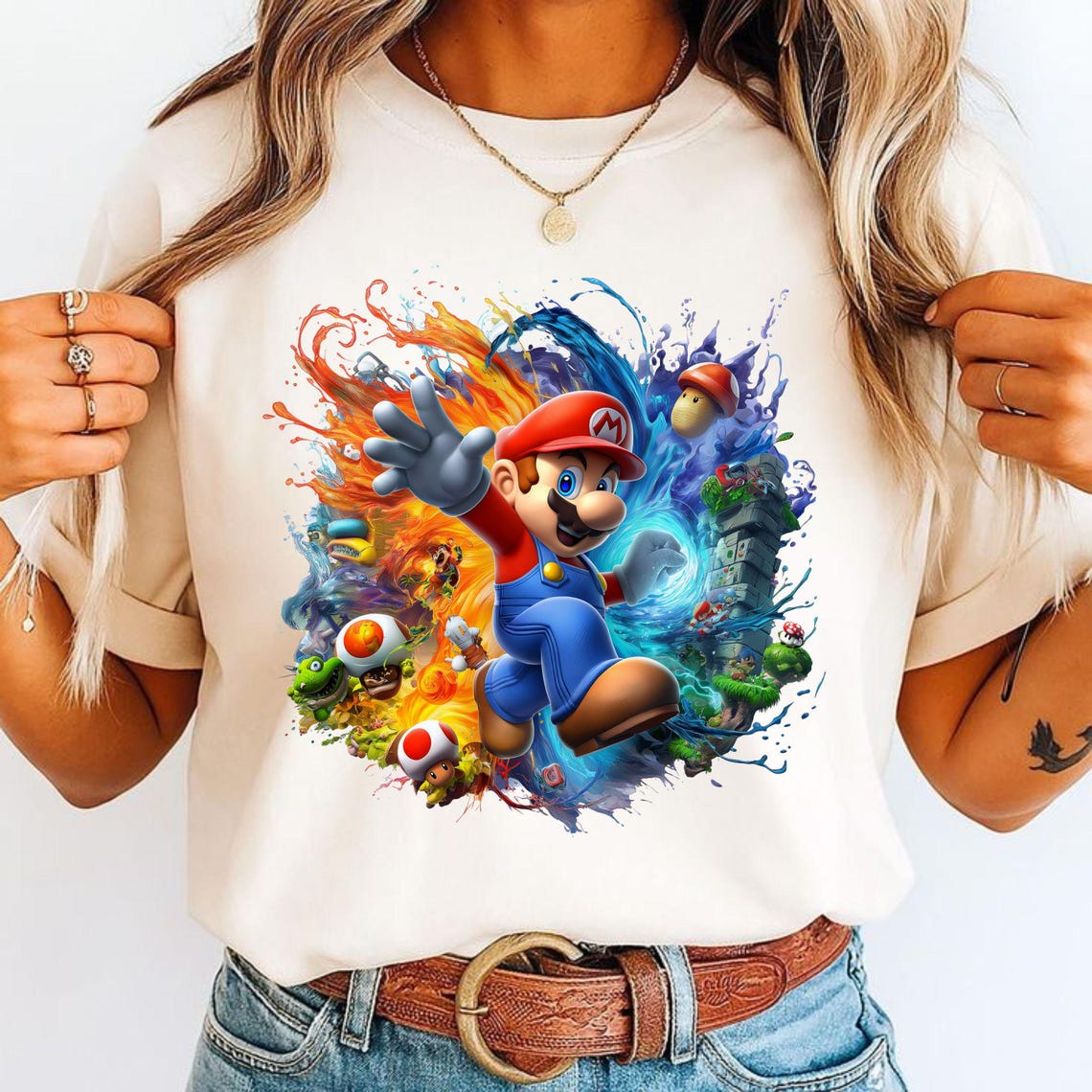 Super Mario Splash Friends PNG | Cute Mario Clipart for Sublimation ...