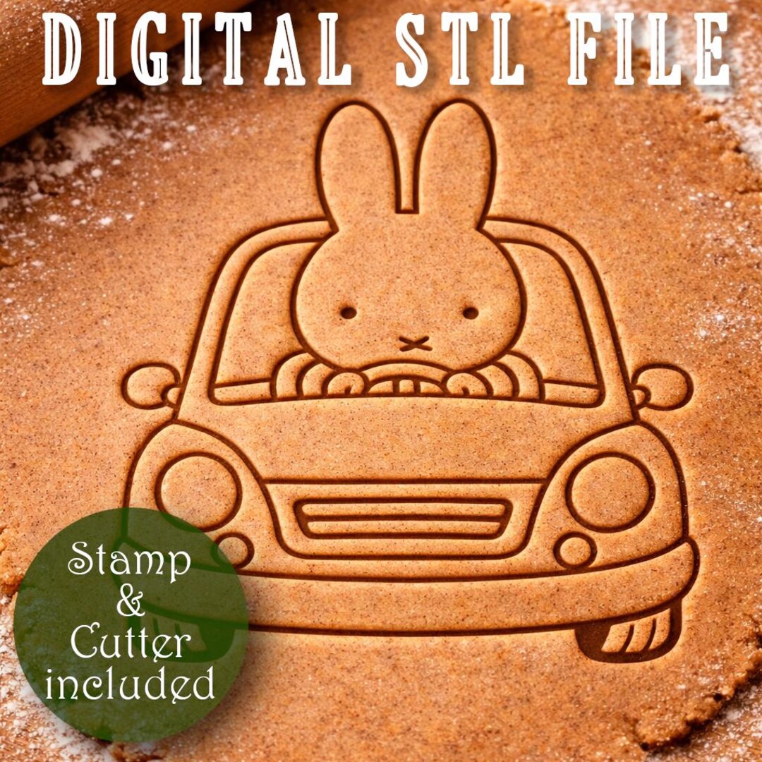 Miffy in the Car STL File - Etsy
