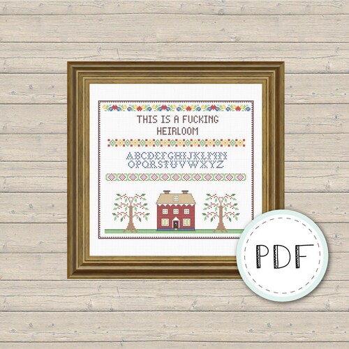 Have A Nice Poop Cross Stitch Pattern Subversive Cross Stitch | Etsy