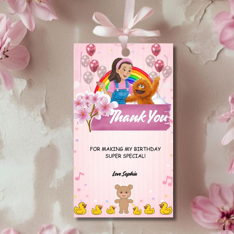 Ms Rachel Birthday Party Bundle | Editable Invitation, Cake Topper ...