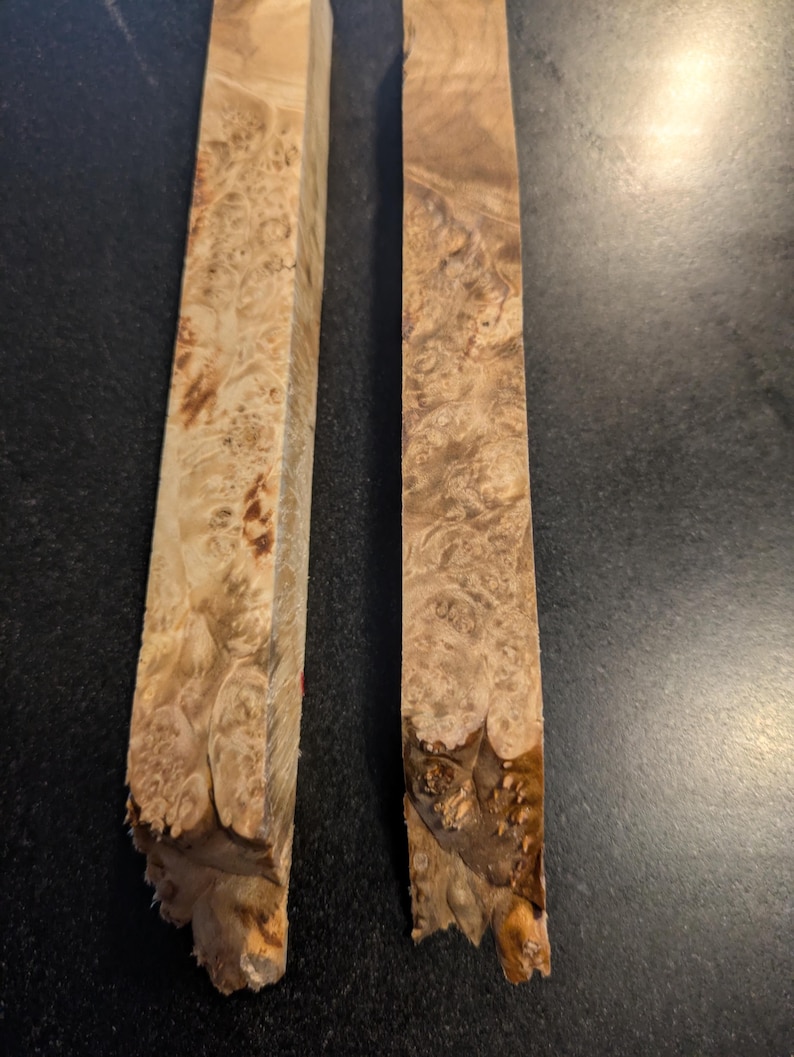 Burl Maple Pen Blanks 6" Long, One Each - Etsy