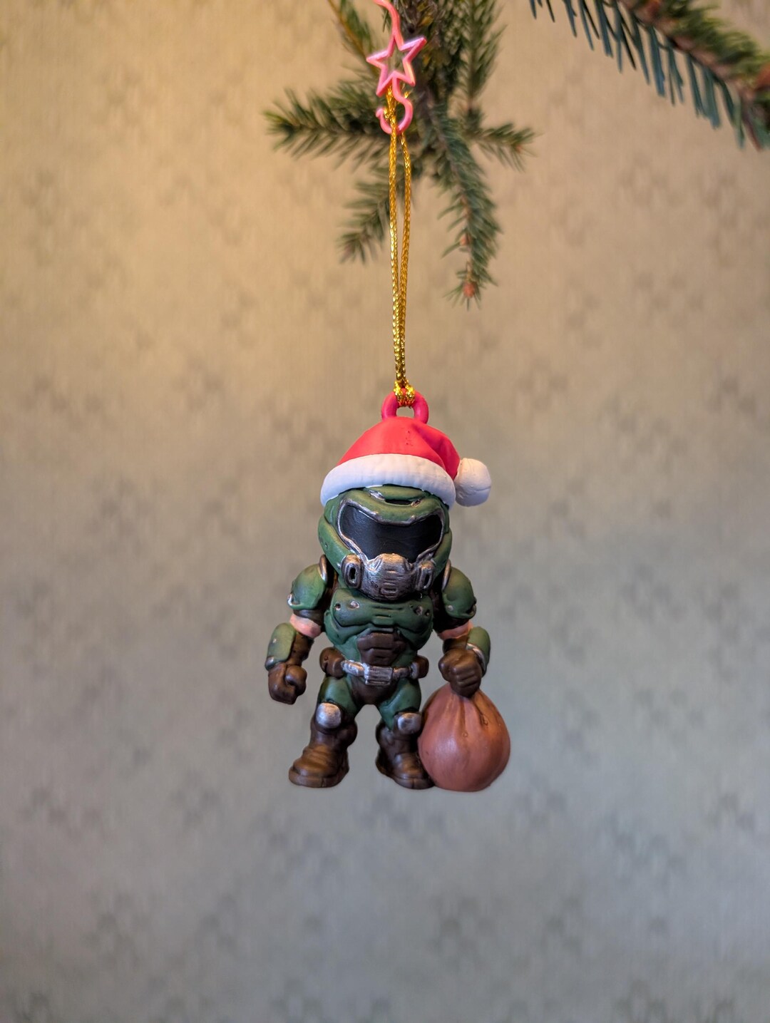 Doom Guy Christmas Ornament, Tree Decoration - Etsy
