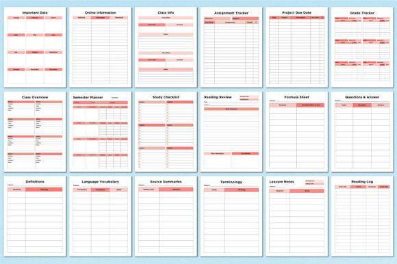 2026 Student Planner | Printable Academic Planner | Study, Homework ...