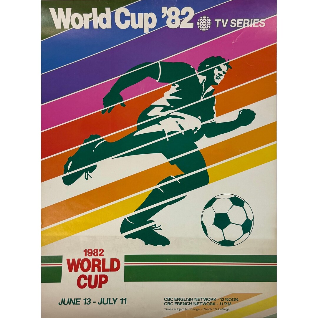 Original Poster - 1982 - World Cup '82 (cbc Tv Series) - Etsy