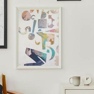 Shapes Number 17, Original Abstract Painting, Colorful and Contemporary ...