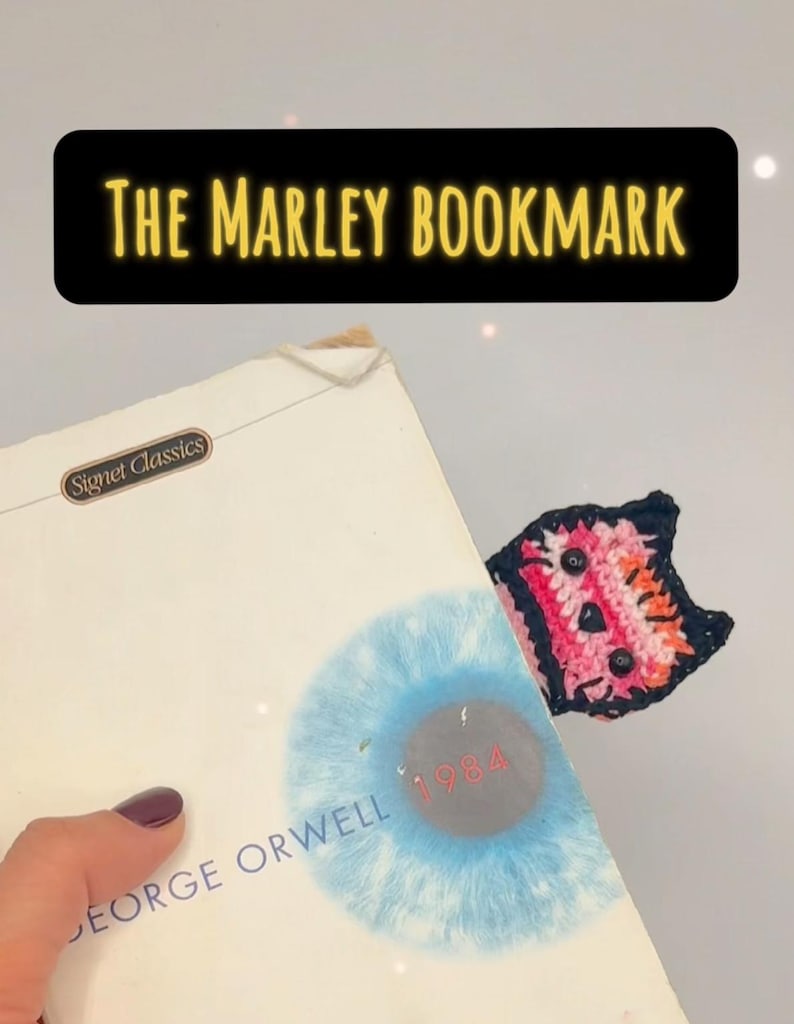 The Marley Cat Bookmark CROCHET PATTERN PDF Download - Etsy