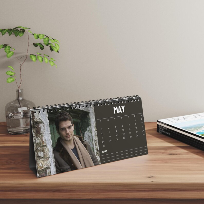 Henry Cavill 2026 Desktop Calendar - the Witcher Fan Gift, Office Desk ...