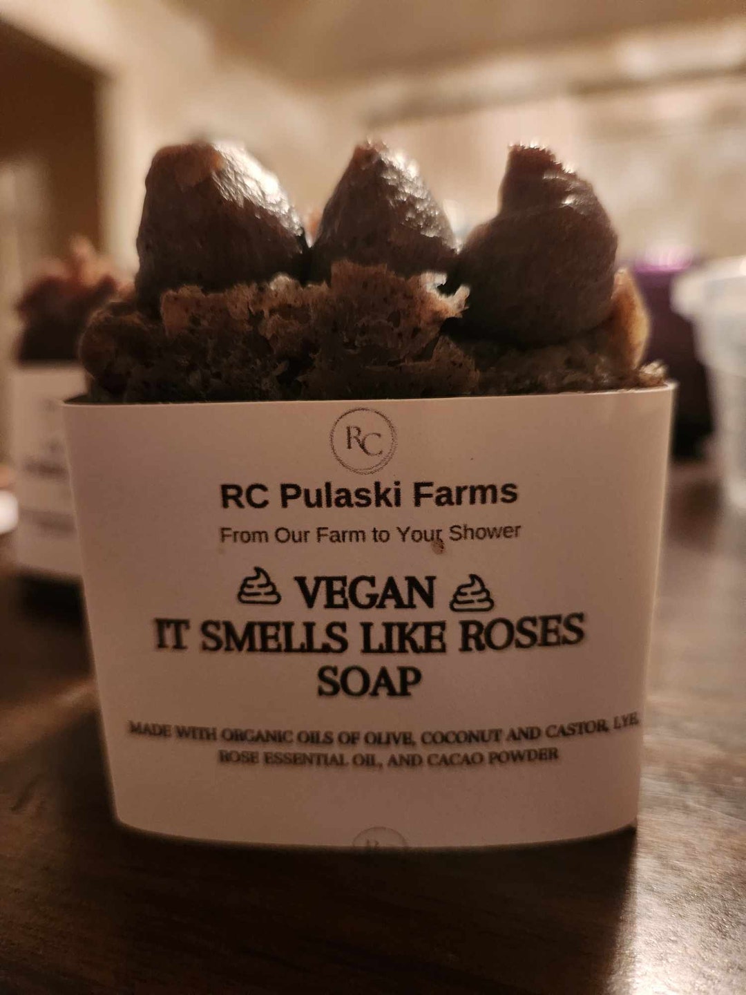 Poop Vegan It Smells Like Roses Soap All Natural Artisan Handmade - Etsy