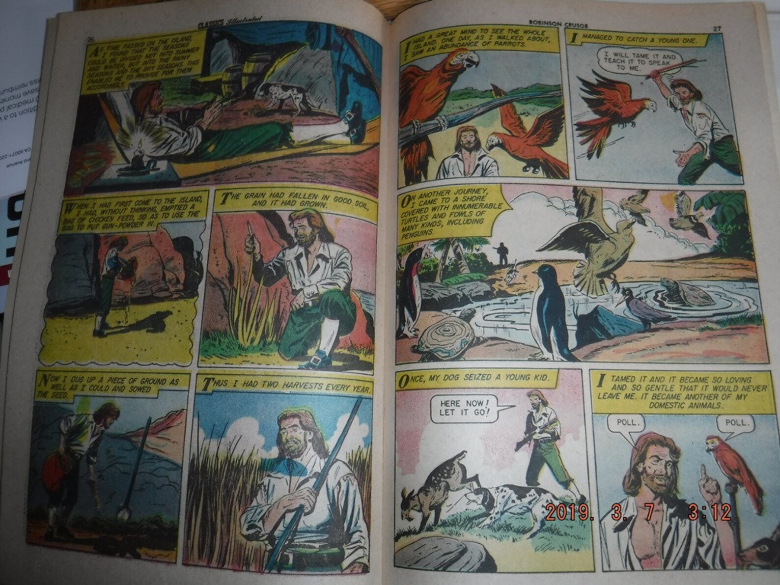 Robinson Crusoe Classics Illustrated réédition 1968 n°10 pas de ...