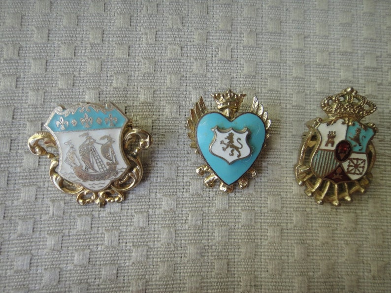Coro Coat of Arms Pins Lot of Three - Etsy